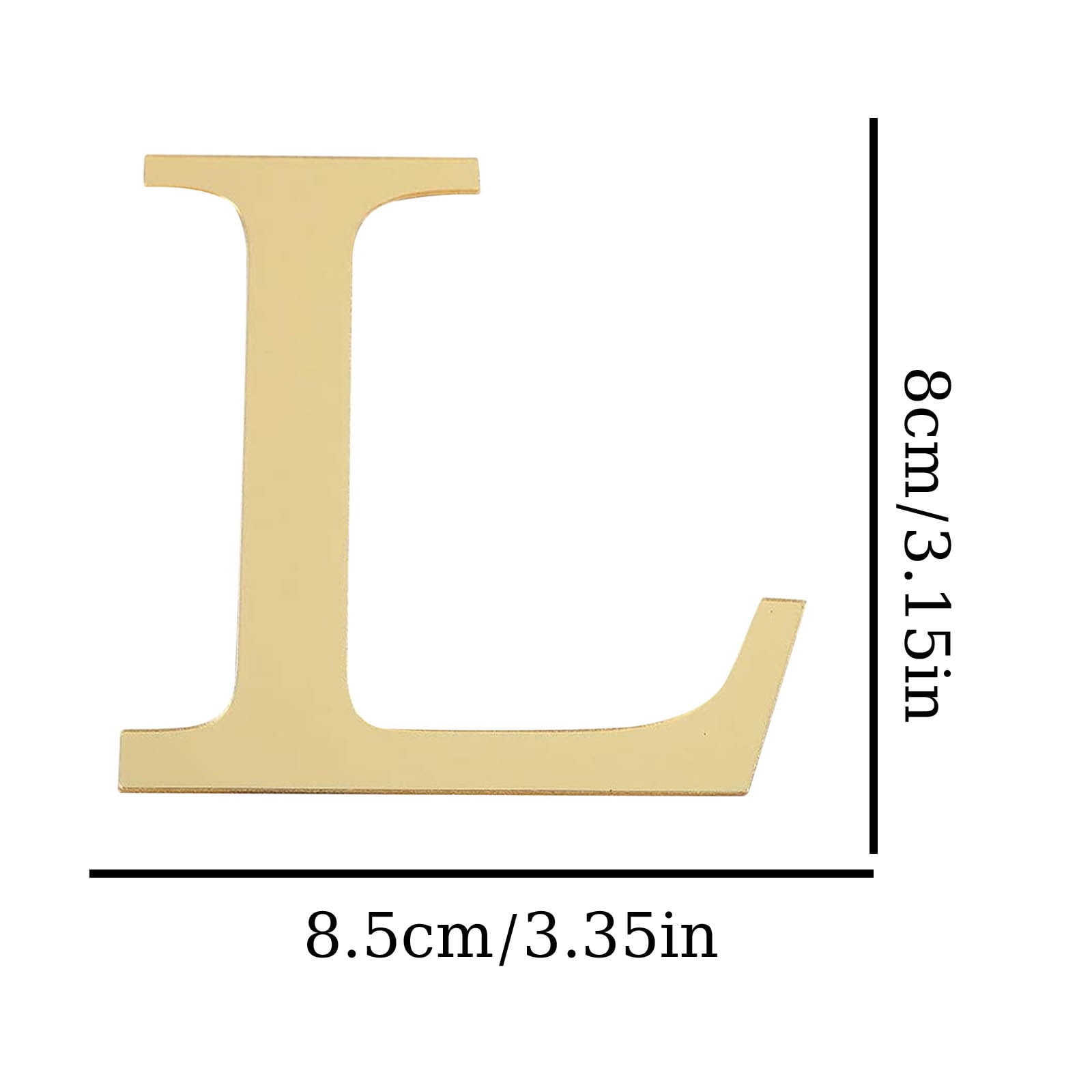 Gold Letters for Wall Stickers Gifts, Acrylic Mirror Decal Wall Decor ...