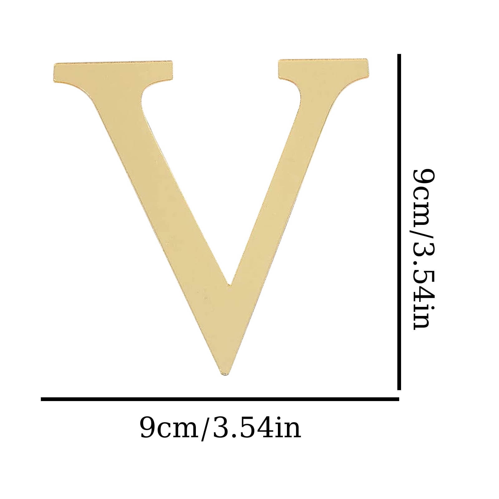 Gold Letters for Wall Stickers Gifts, Acrylic Mirror Decal Wall Decor ...