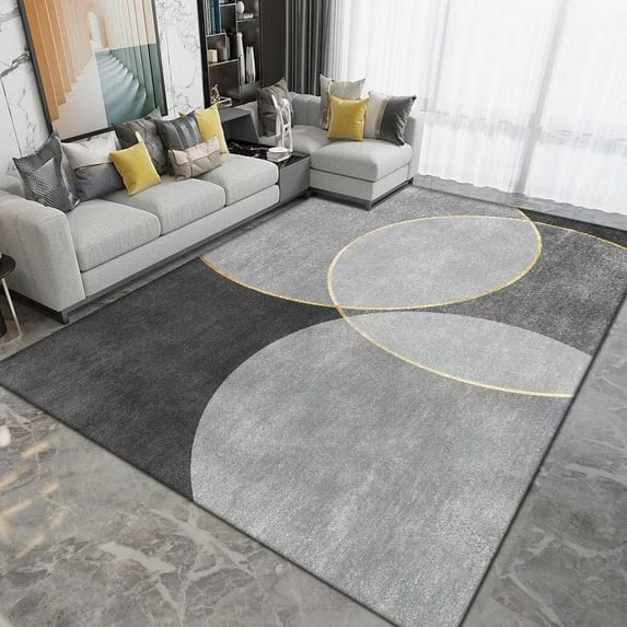 Gold Line ration Rug Nordic Carpets for Living Room Light Luxury Home ...