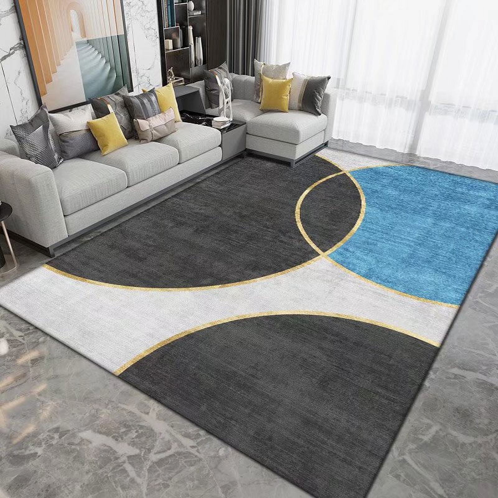 Gold Line ration Rug Nordic Carpets for Living Room Light Luxury Home ...