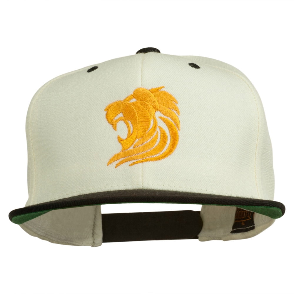 Gold Lion Embroidered Snapback Cap - Natural Black OSFM - Walmart.com