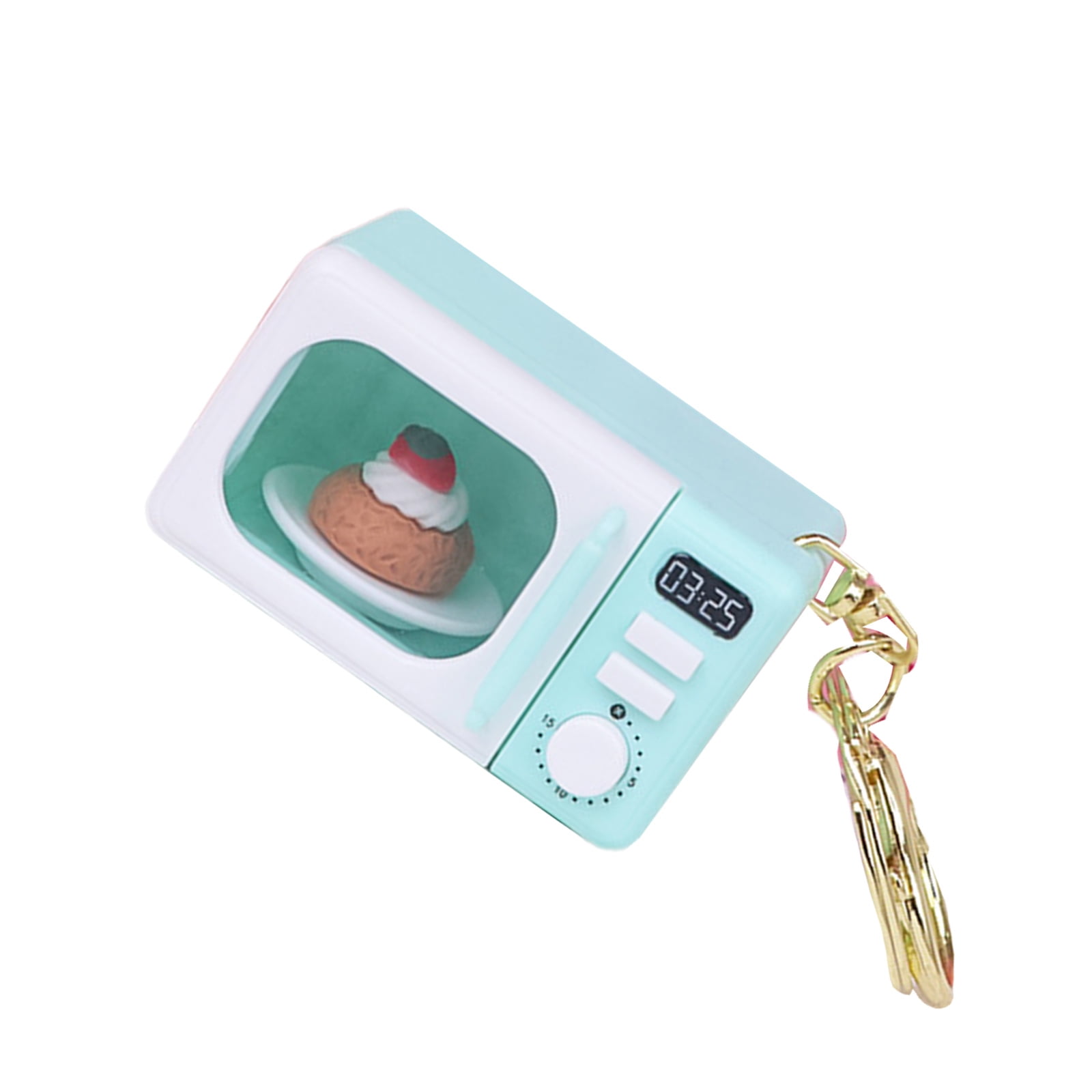 Gold Lobster Clasp Microwave Keychain Pendant with Light Sound Effects ...