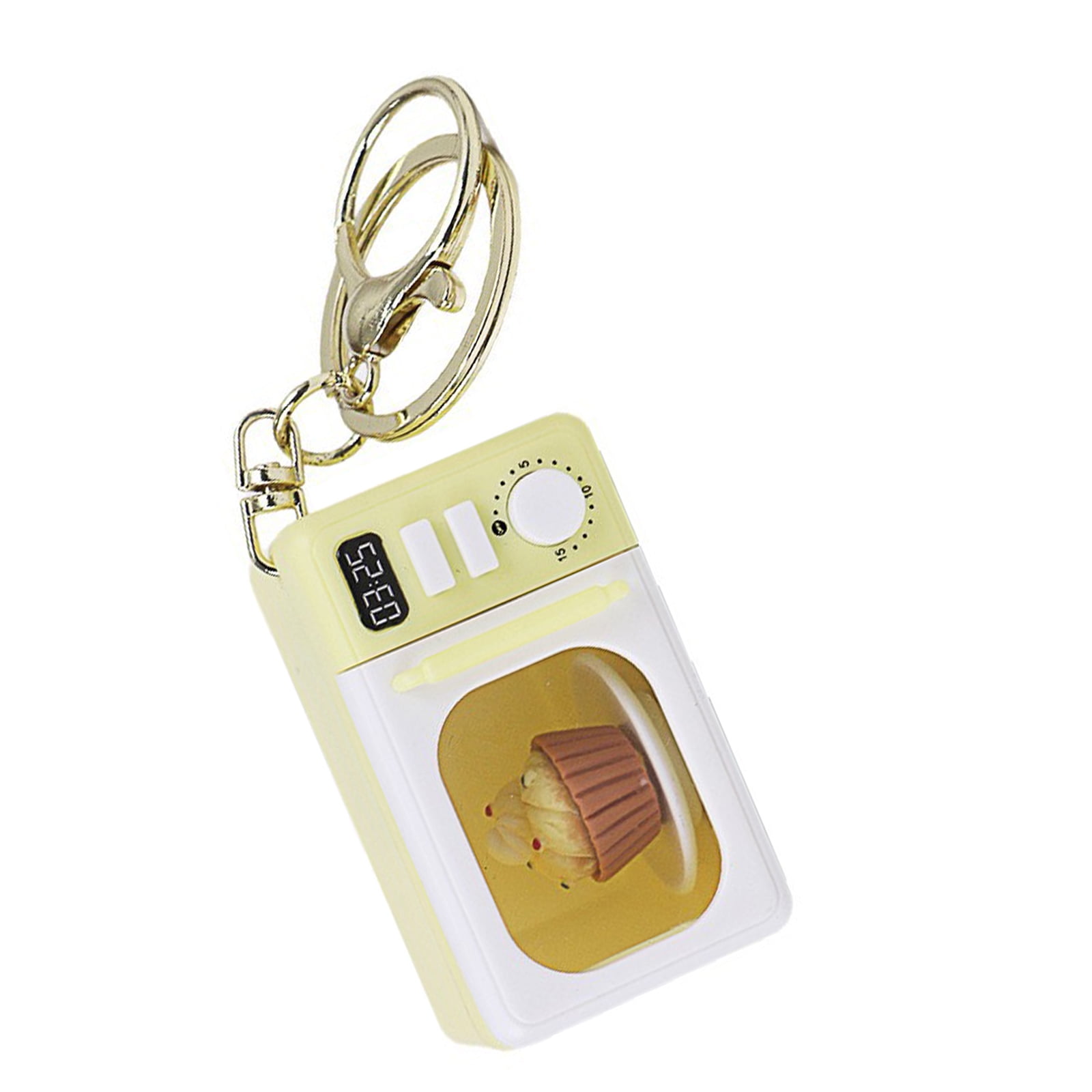 Gold Lobster Clasp Microwave Keychain Pendant with Light Sound Effects ...