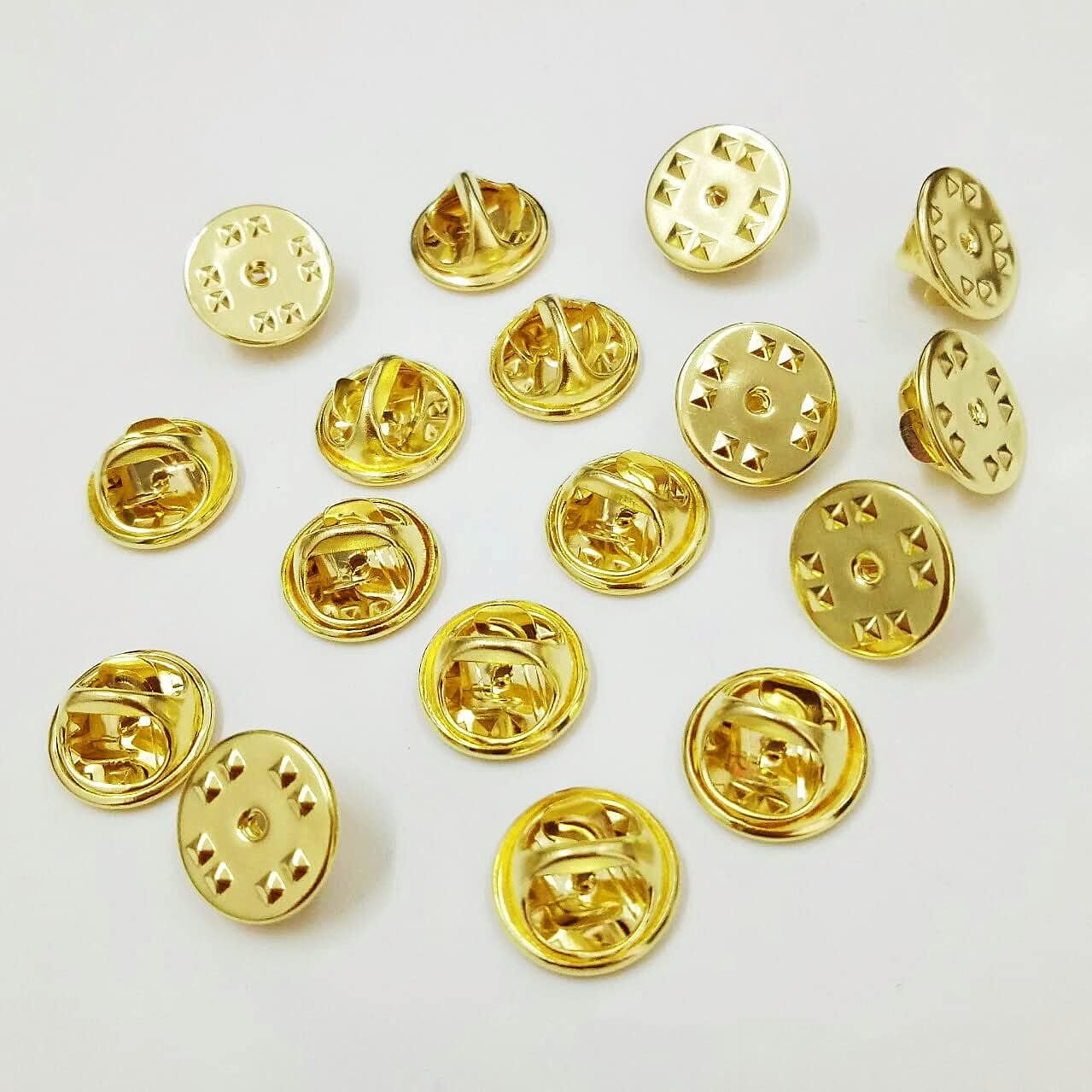 Gold Locking Pin Backs, 50 Pcs Pin Backs for Lapel Pins, Pin Keepers ...