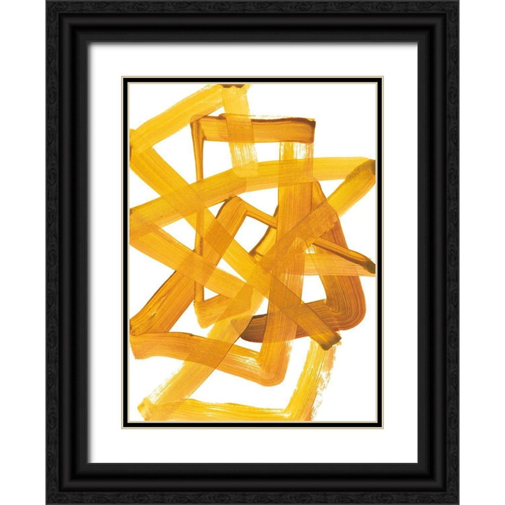 Gold, Lora 14x18 Black Ornate Wood Framed with Double Matting Museum ...