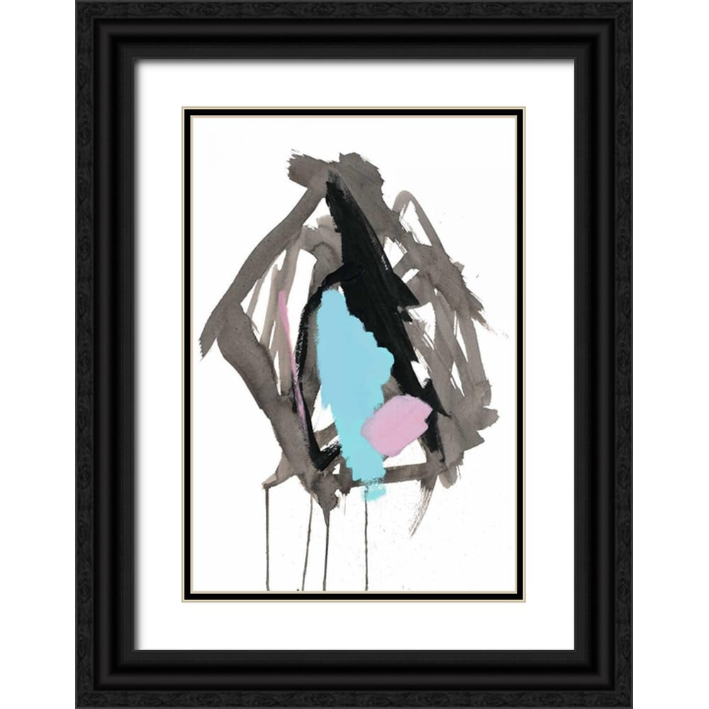 Gold, Lora 14x18 Black Ornate Wood Framed with Double Matting Museum ...