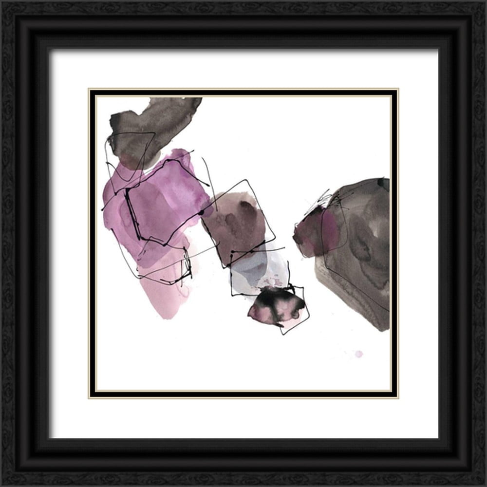 Gold, Lora 15x15 Black Ornate Wood Framed with Double Matting Museum ...