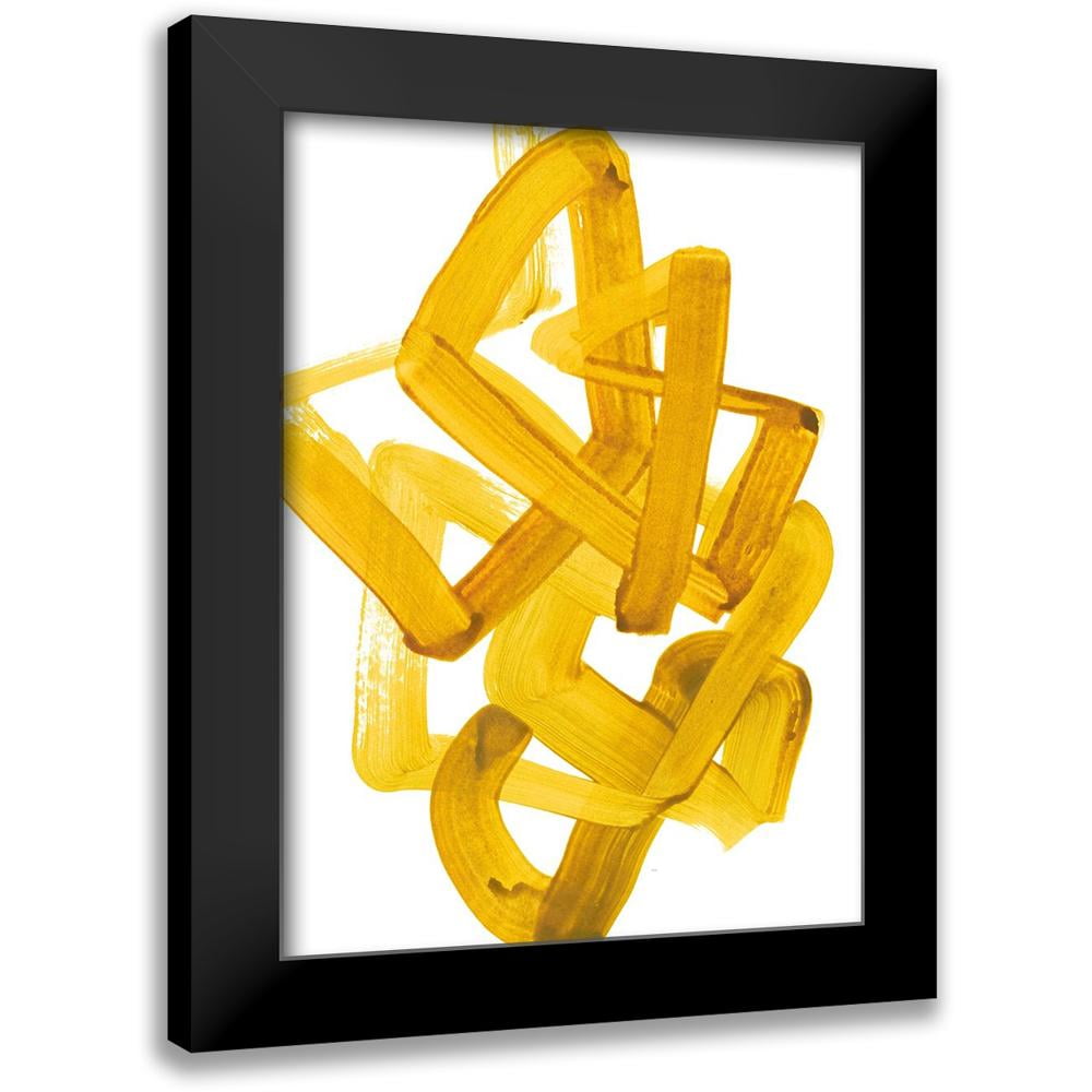 Gold, Lora 19x24 Black Modern Framed Museum Art Print Titled - Gestural ...