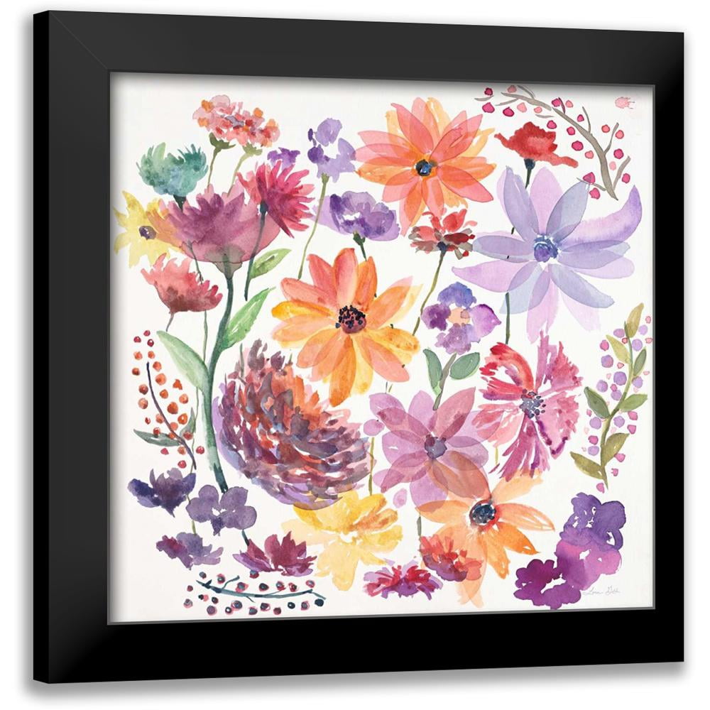 Gold, Lora 20x20 Black Modern Framed Museum Art Print Titled - Happy ...