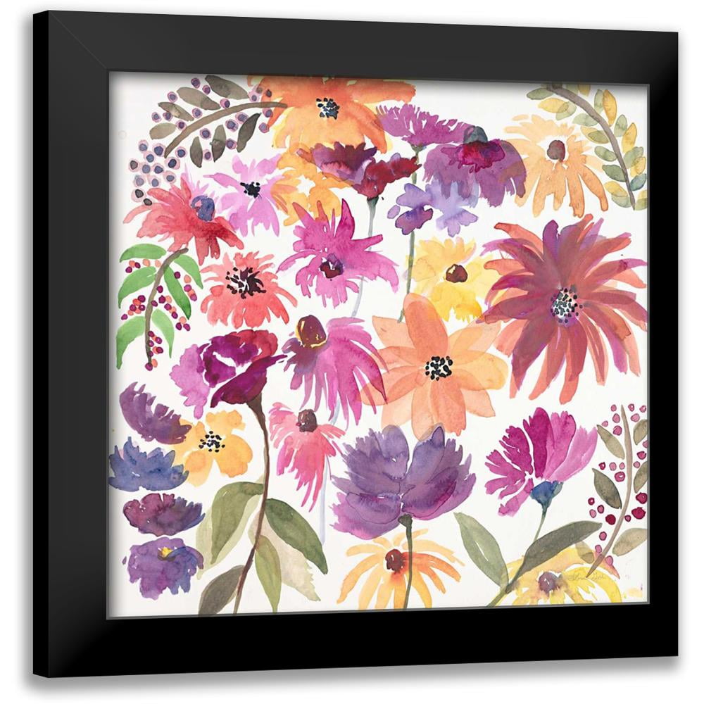 Gold, Lora 20x20 Black Modern Framed Museum Art Print Titled - Playful ...