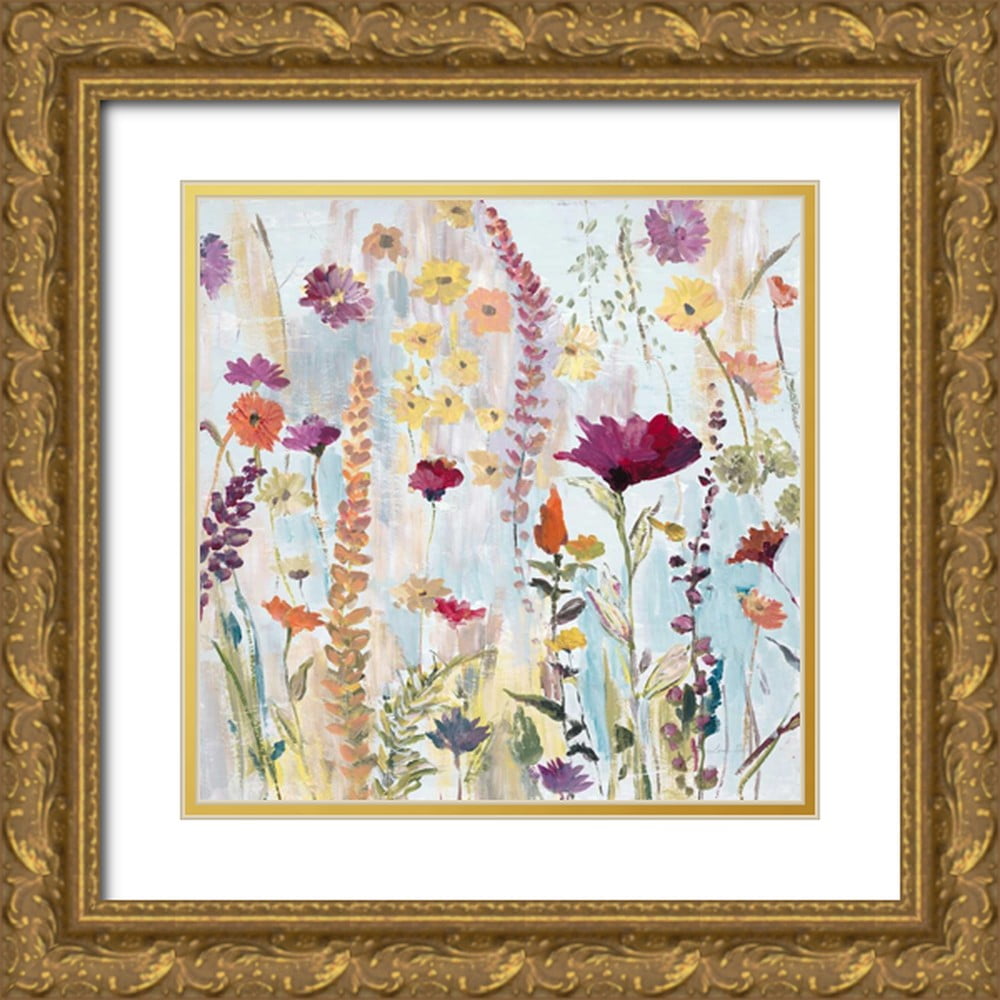 Gold, Lora 20x20 Gold Ornate Wood Framed with Double Matting Museum Art ...