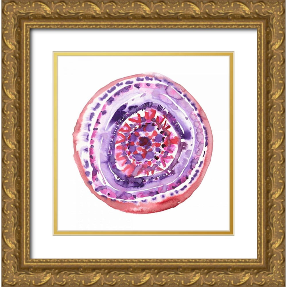 Gold, Lora 26x26 Gold Ornate Wood Framed with Double Matting Museum Art ...