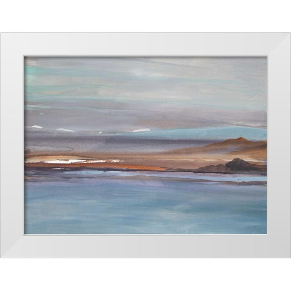 Gold, Lora 32x25 White Modern Wood Framed Museum Art Print Titled - Sea ...