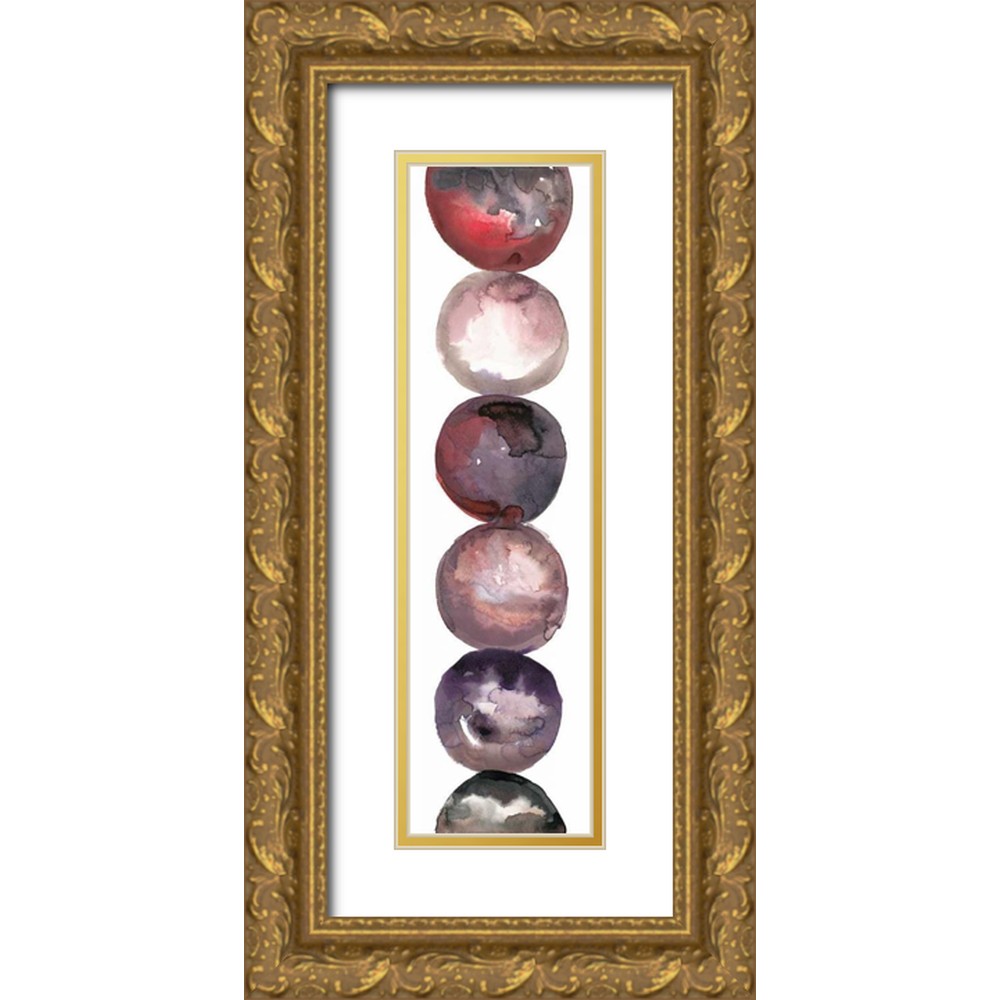 Gold, Lora 7x14 Gold Ornate Wood Framed with Double Matting Museum Art ...