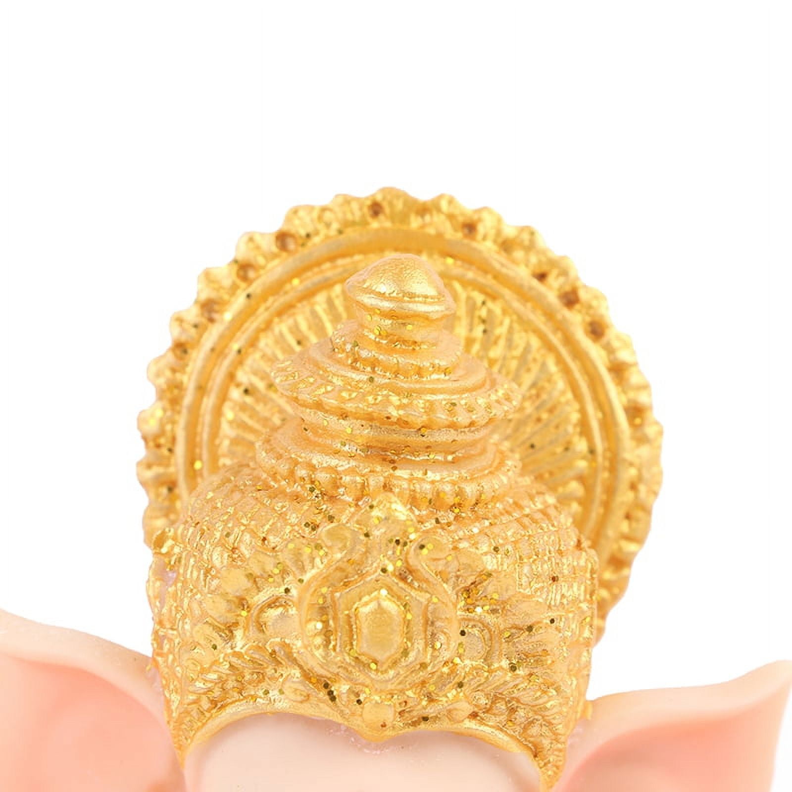 Gold Lord Ganesha Buddha Statue Elephant God Sculptures Ganesh ...