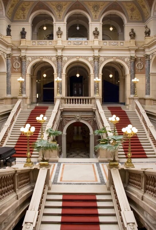 Gold Luxurious Backdrop Church European Castle Golden Red Carpet Lover ...