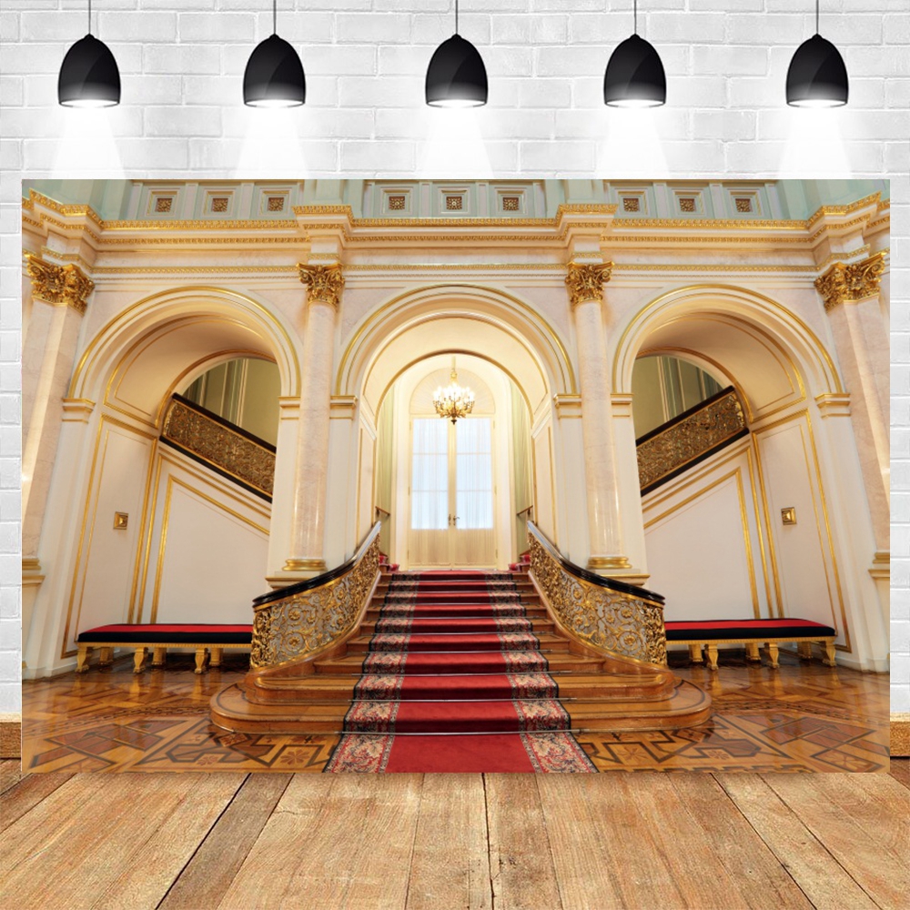 Gold Luxurious Palace Backdrop Old Church European Castle Vintage ...