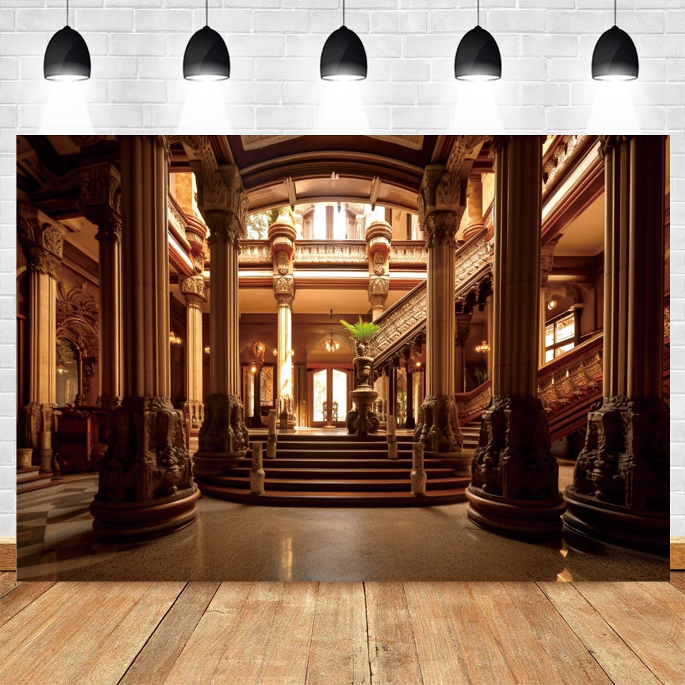 Gold Luxurious Palace Backdrop Old Church European Castle Vintage ...