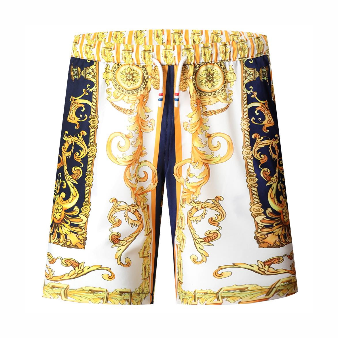 Gold Luxury Swimwear Shorts Breathable Surf Board Shorts Men's Vaion ...