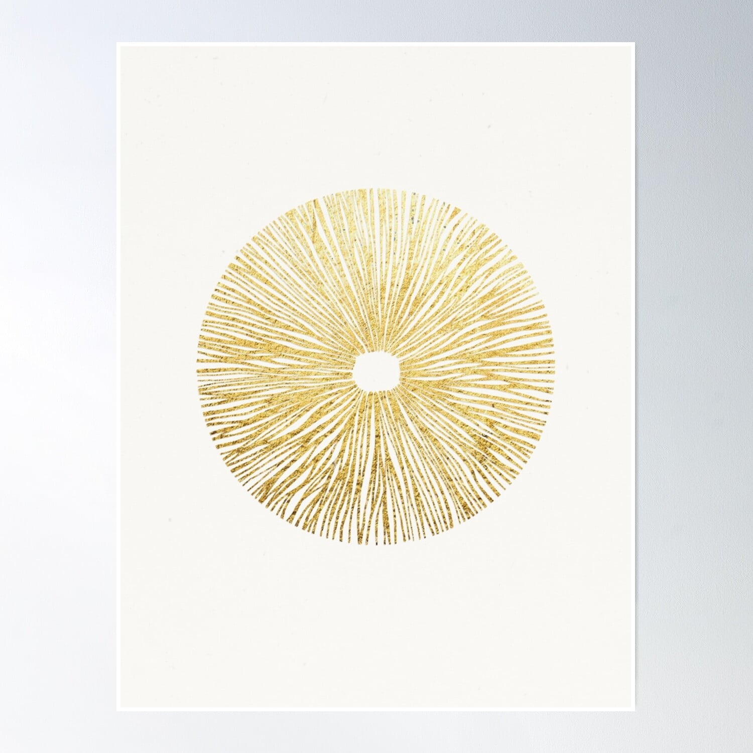 Gold Magic Mushroom Spore Print Poster Wall Art, Modern Wall Decor ...