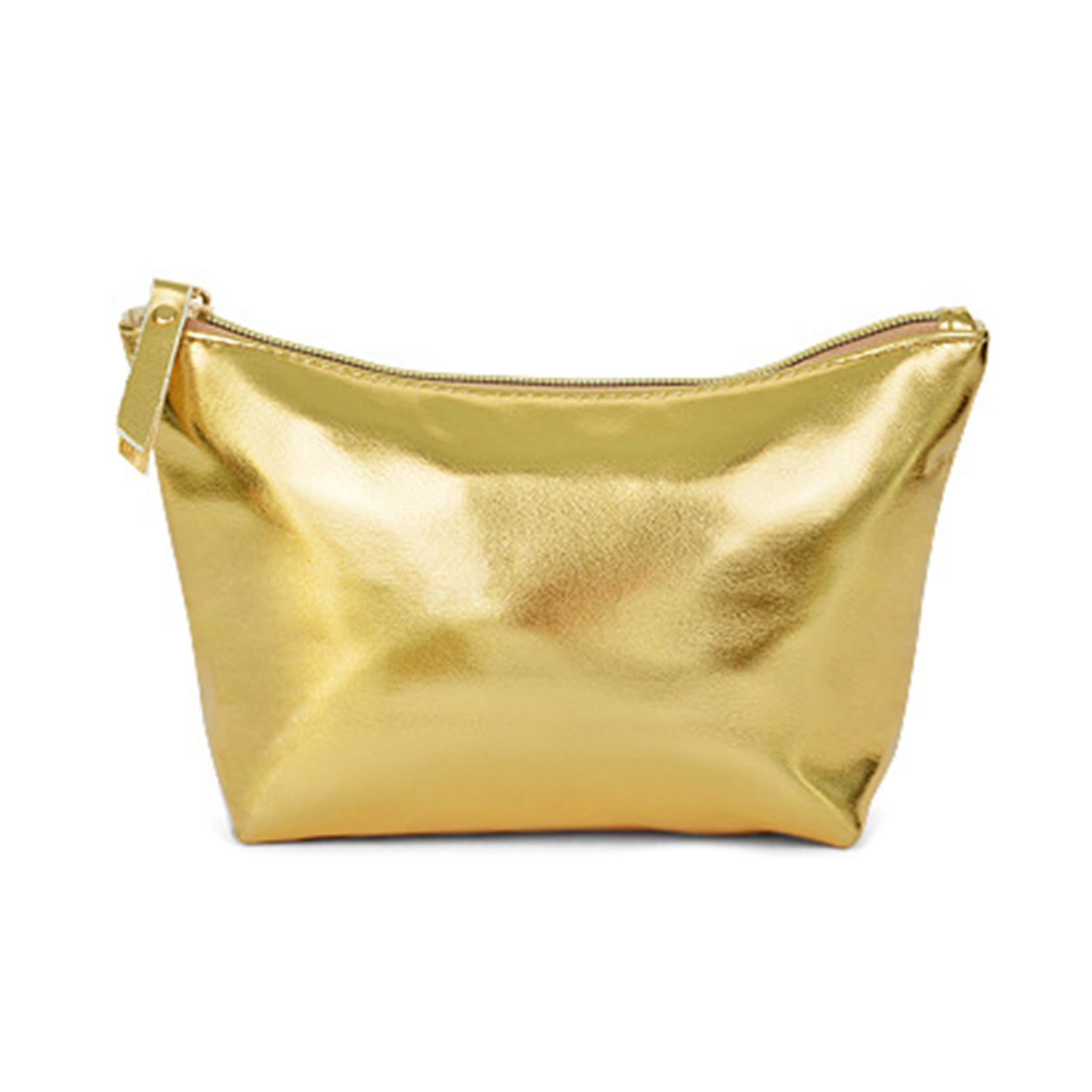 Gold Makeup Pouch for Women Versatile Makeup Case Waterproof Cosmetic ...