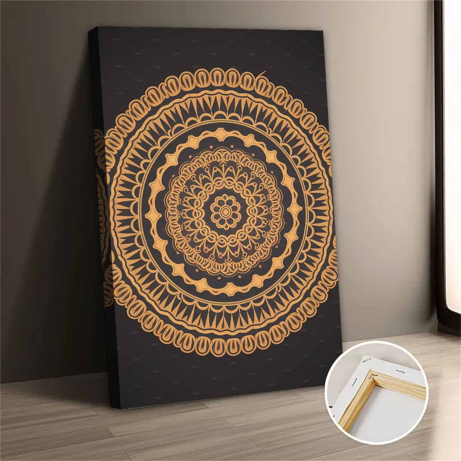Gold Mandala Canvas Wall Art Decor For Bedroom Living Room - Walmart.com