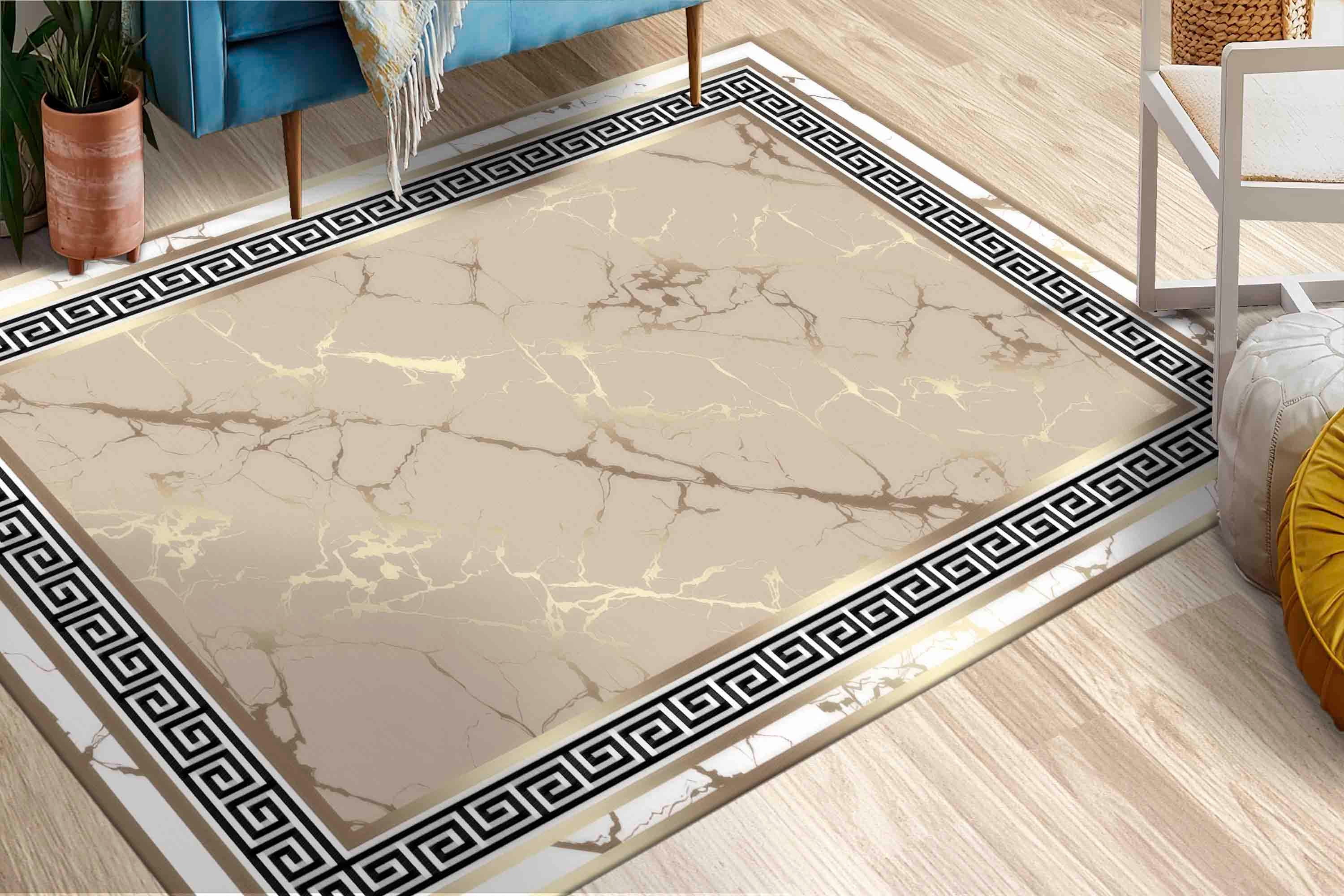 Gold Marble Rug, Gold Rugs, Modern Rug, Marble Rug, Marble Rug, Door ...