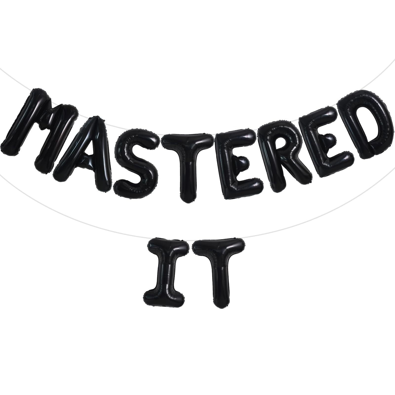 Gold Mastered It Graduation Balloon Banner 2025 Master's Graduation ...