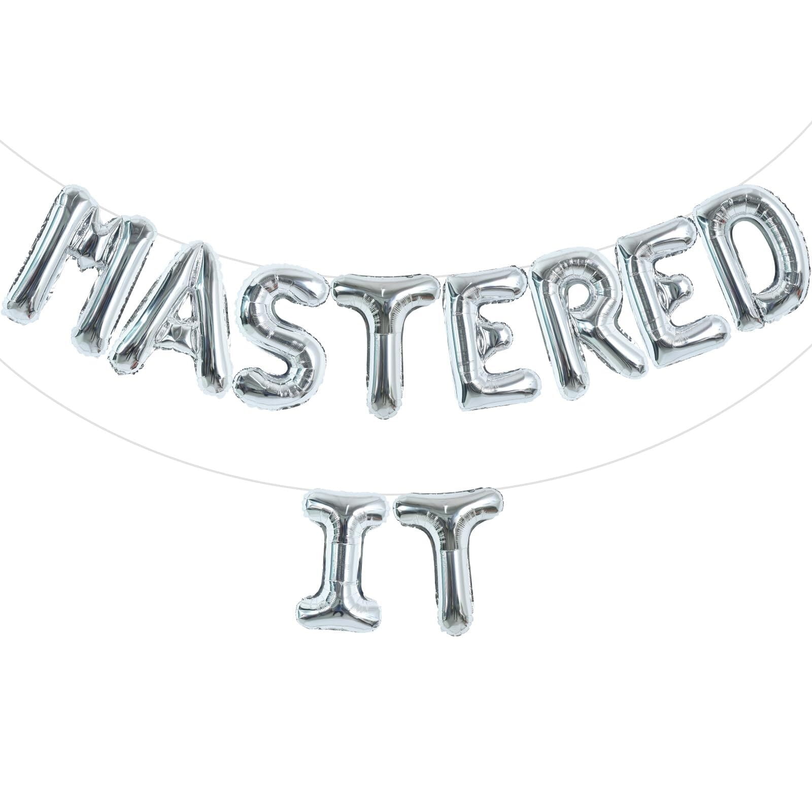Gold Mastered It Graduation Balloon Banner 2025 Master's Graduation ...