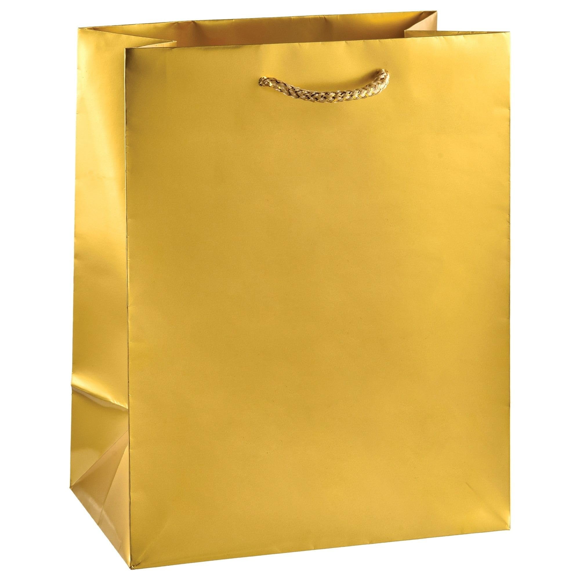 Gold Matte Gift Bag Medium - Walmart.com