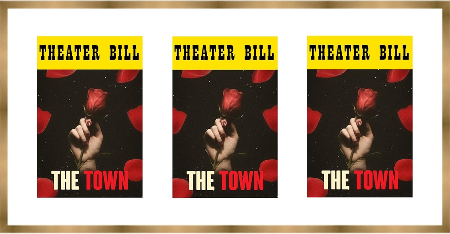 Gold Matted Playbill Frame with White Mat for 3 Playbills - Walmart.com