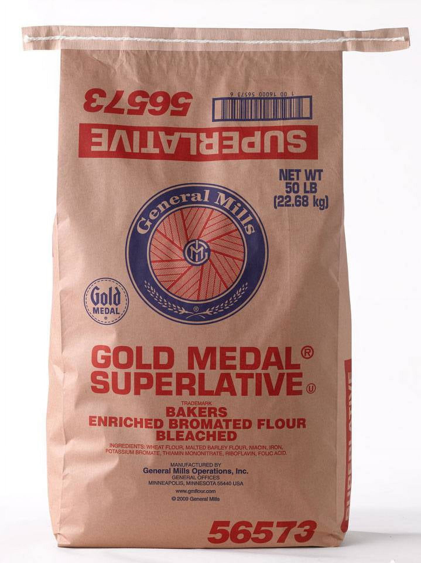 Gold Medal 16000-56573 Superlative Flour Bleached/Bromated/Enriched ...