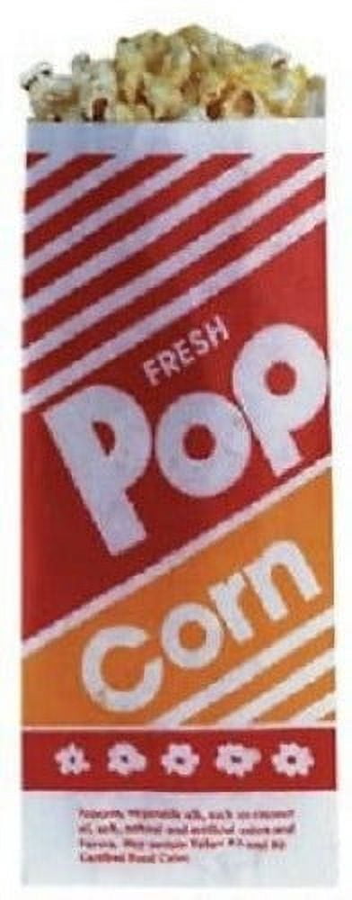 Gold Medal 2053 1000-Count 1 oz #3 3-1/2" x 2-1/4" x 8" Popcorn Bags ...