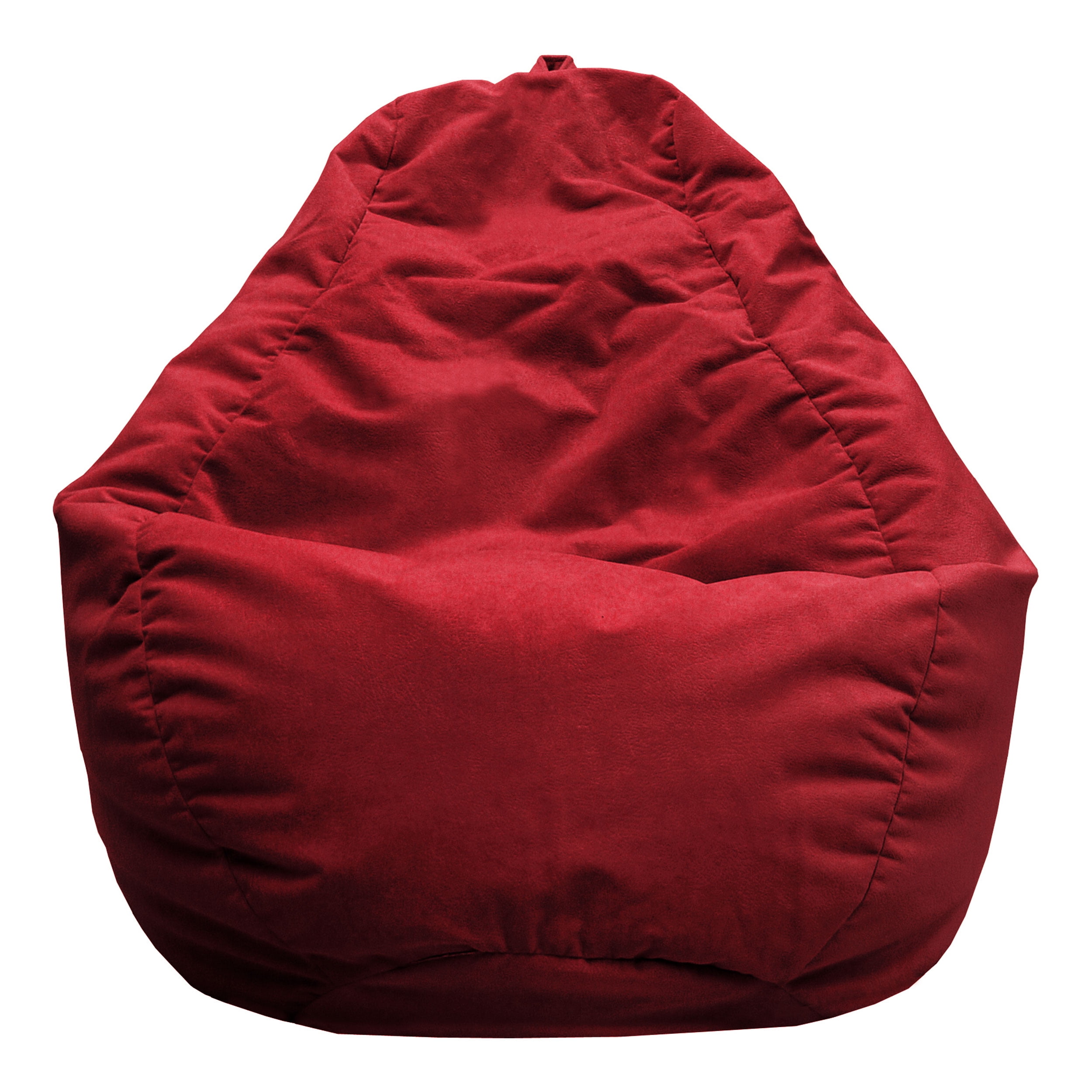 Gold Medal Medium 112" Red Microsuede Teardrop Bean Bag - Walmart.com