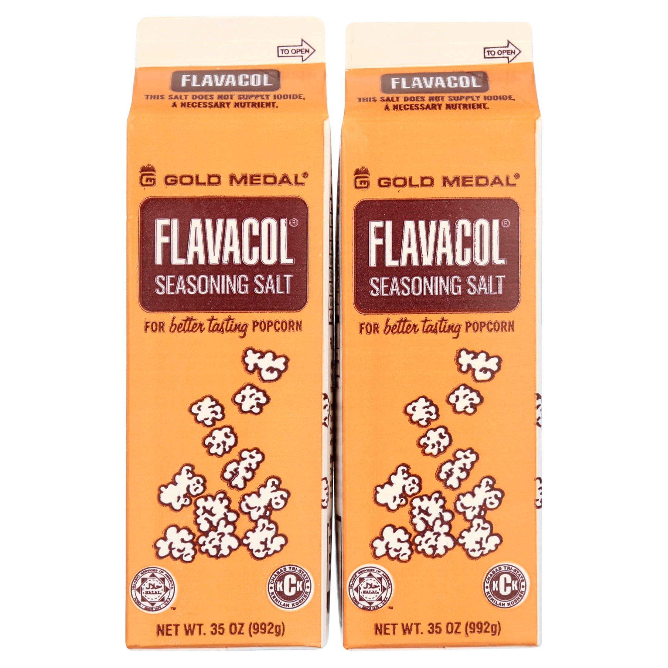 Gold Medal Products Flavacol Fine Theatre Popcorn Seasoning Salt, 35 OZ ...