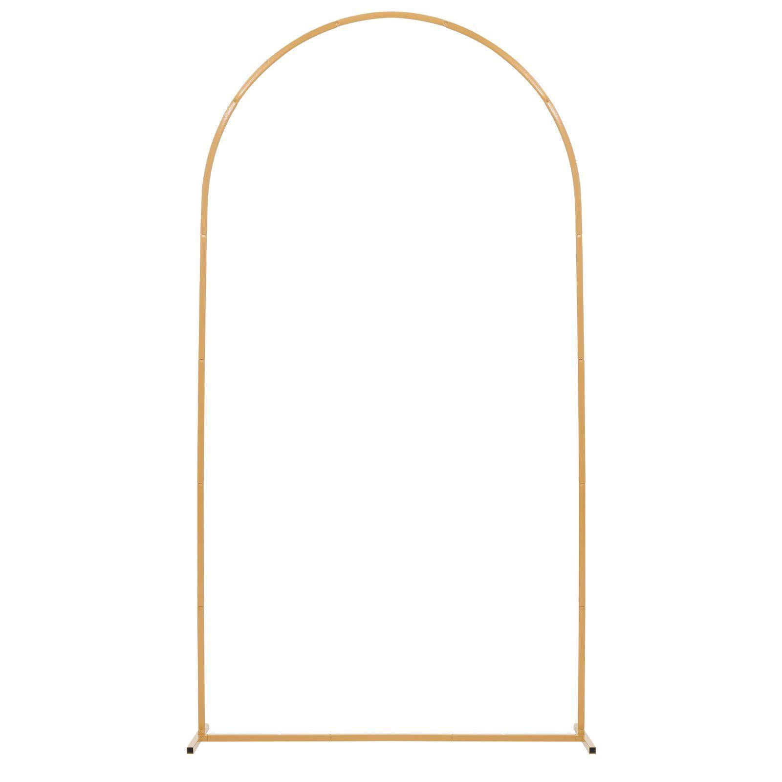 Gold Metal Arch Backdrop Stand 7.2x4 ft Easy Assembly Stable for ...