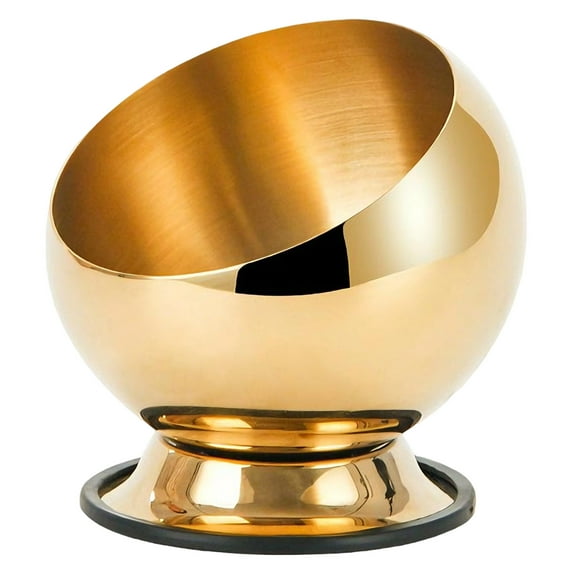 Gold Metal Candy Bowl with Pedestal Base, 8.7 in Decorative Sugar Bowl ...