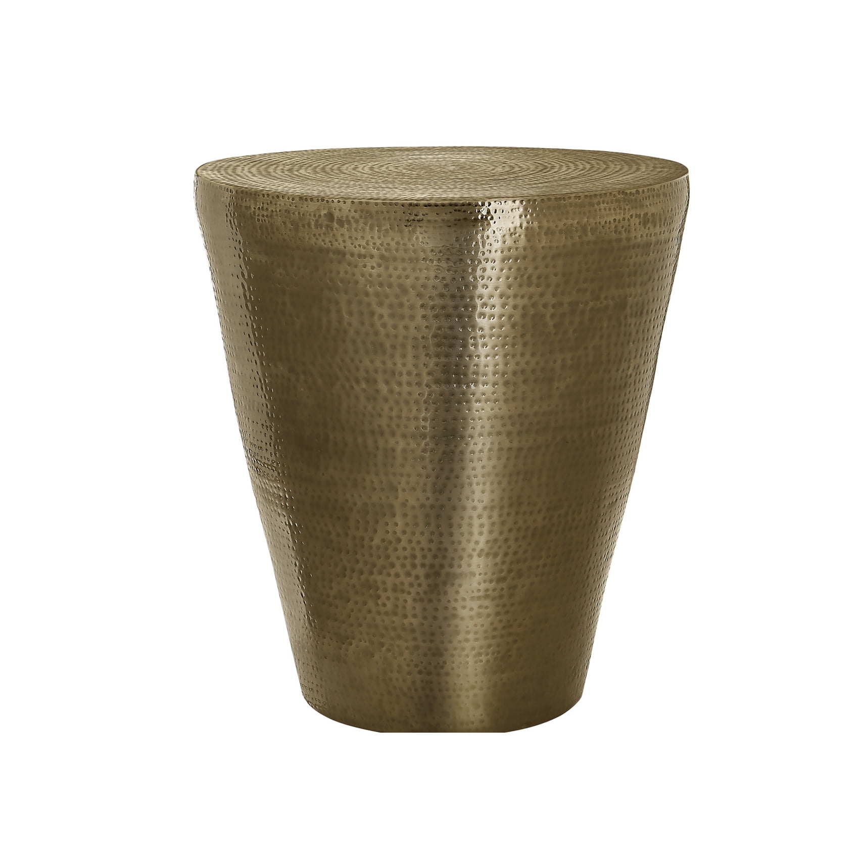 Gold Metal Drum Table / Perfect as Sofa End Table - Walmart.com