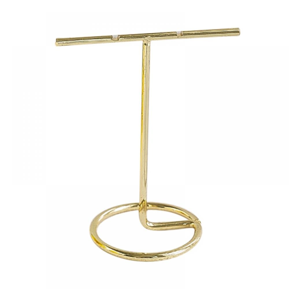 Gold Metal Earring T Bar Stand Retail Display Holders For Show,Jewelry ...