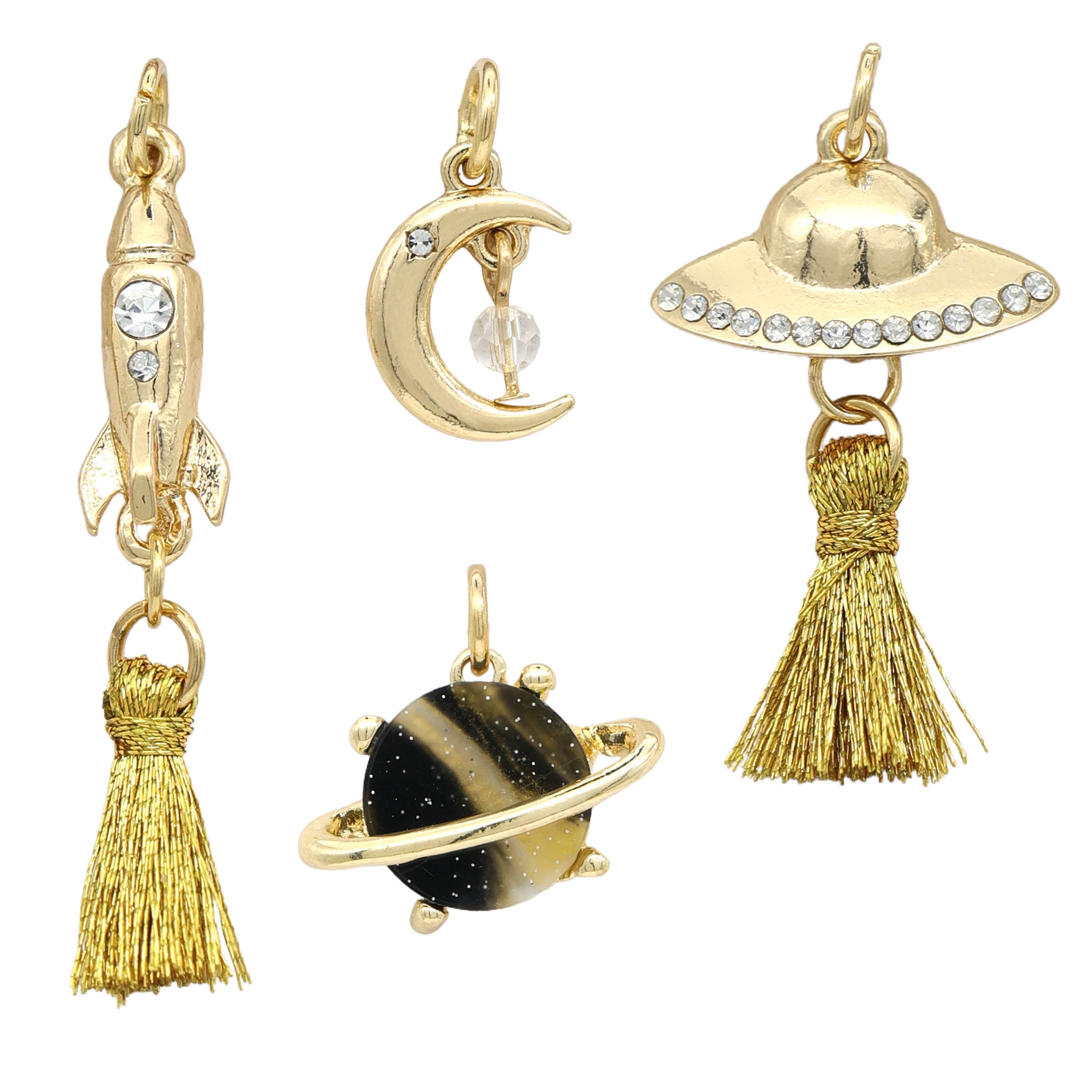 Gold Metal Outer Space Charm Mix by Bead Landing™ - Walmart.com