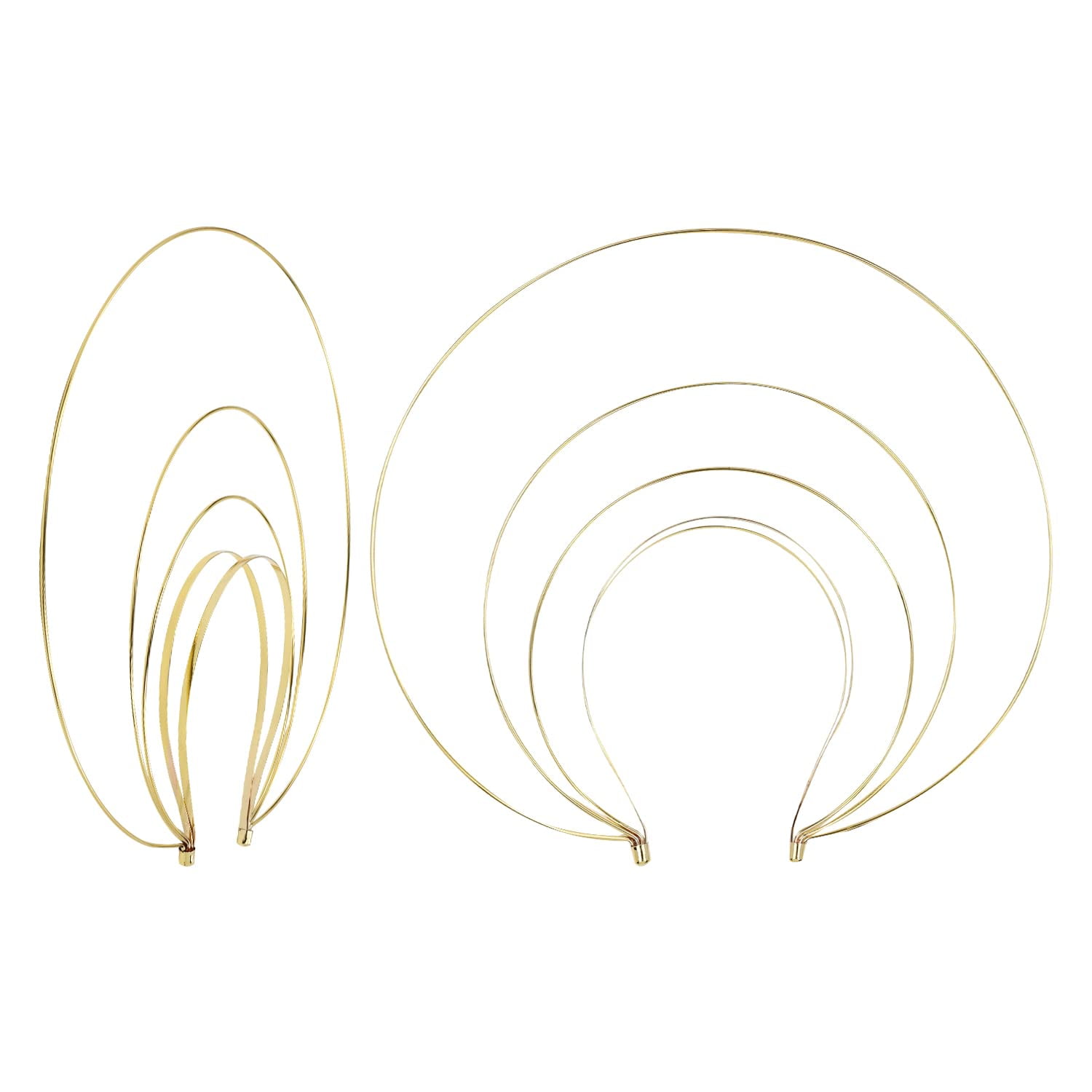 Gold Metal Queen Goddess Angel Halo Crown Headband Hairbands Tiara Hair ...