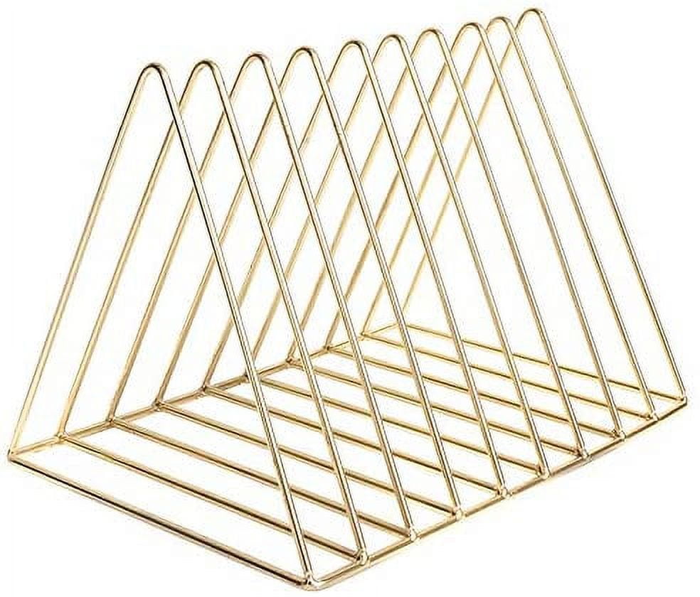 Gold Metal Vinyl Record Holder,Vertical Record Player Holder,File ...