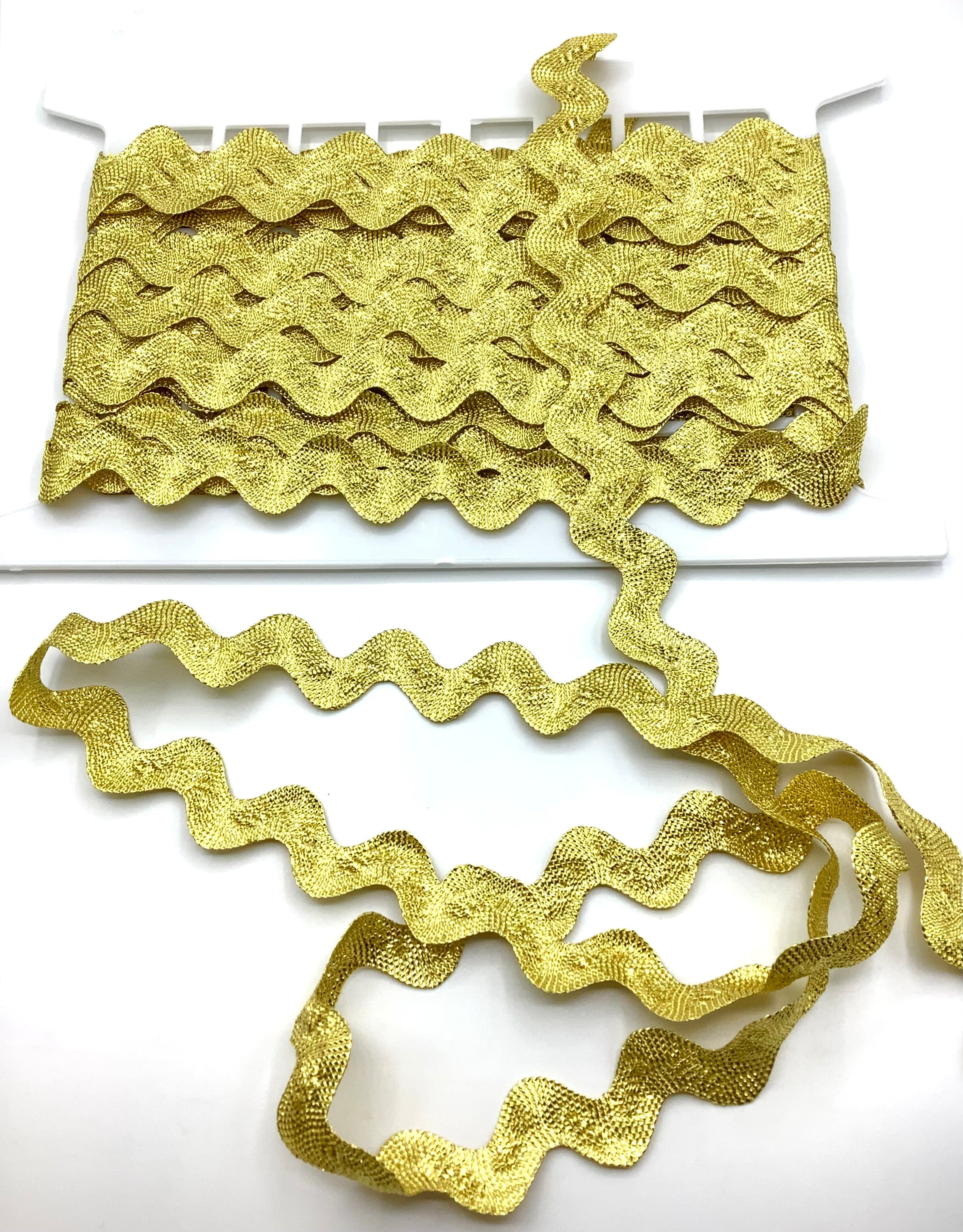 Gold Metallic 1-1/8" Ric Rac - Walmart.com