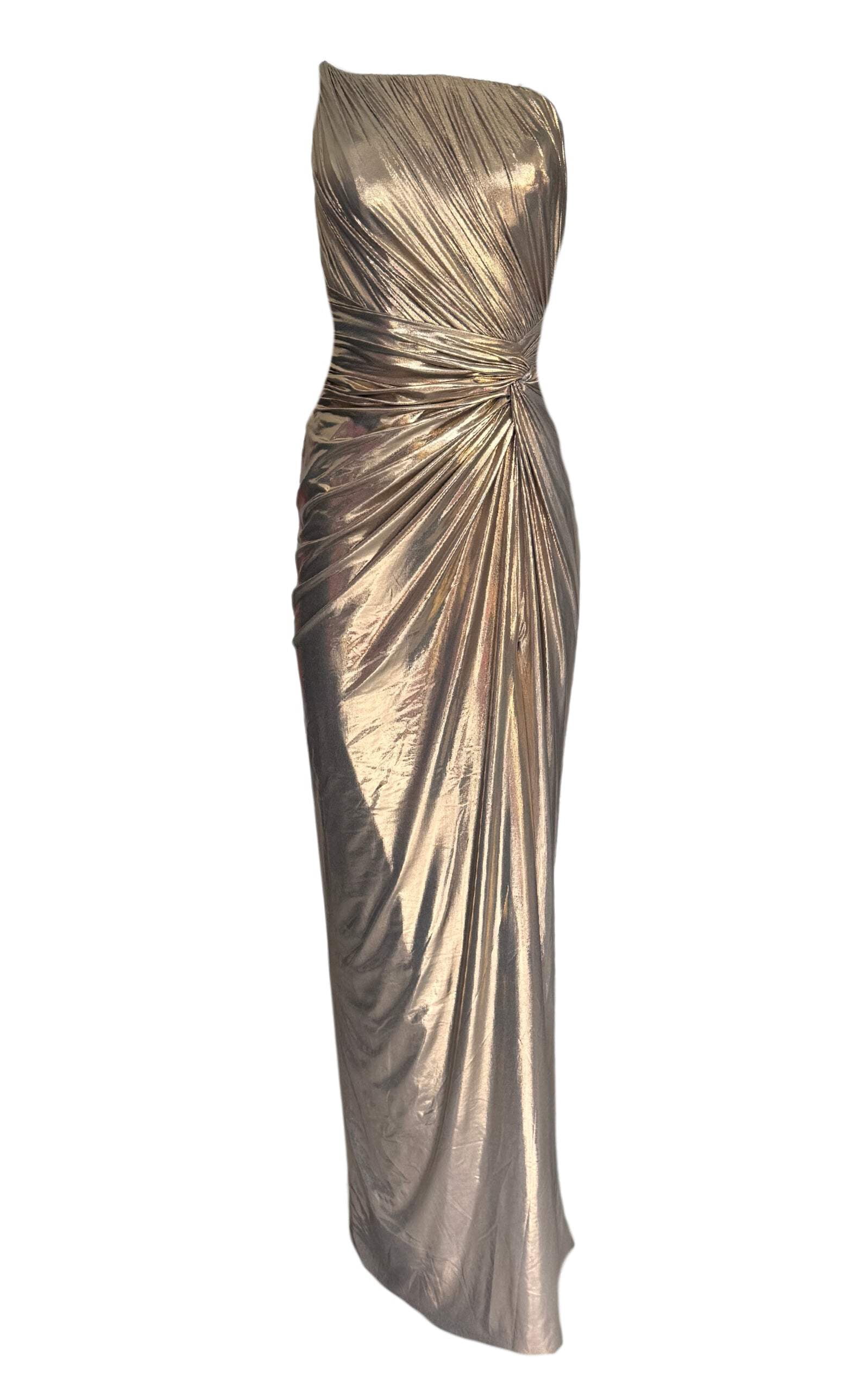 Gold Metallic Cocktail Prom Dress - Runway Catalog - Walmart.com