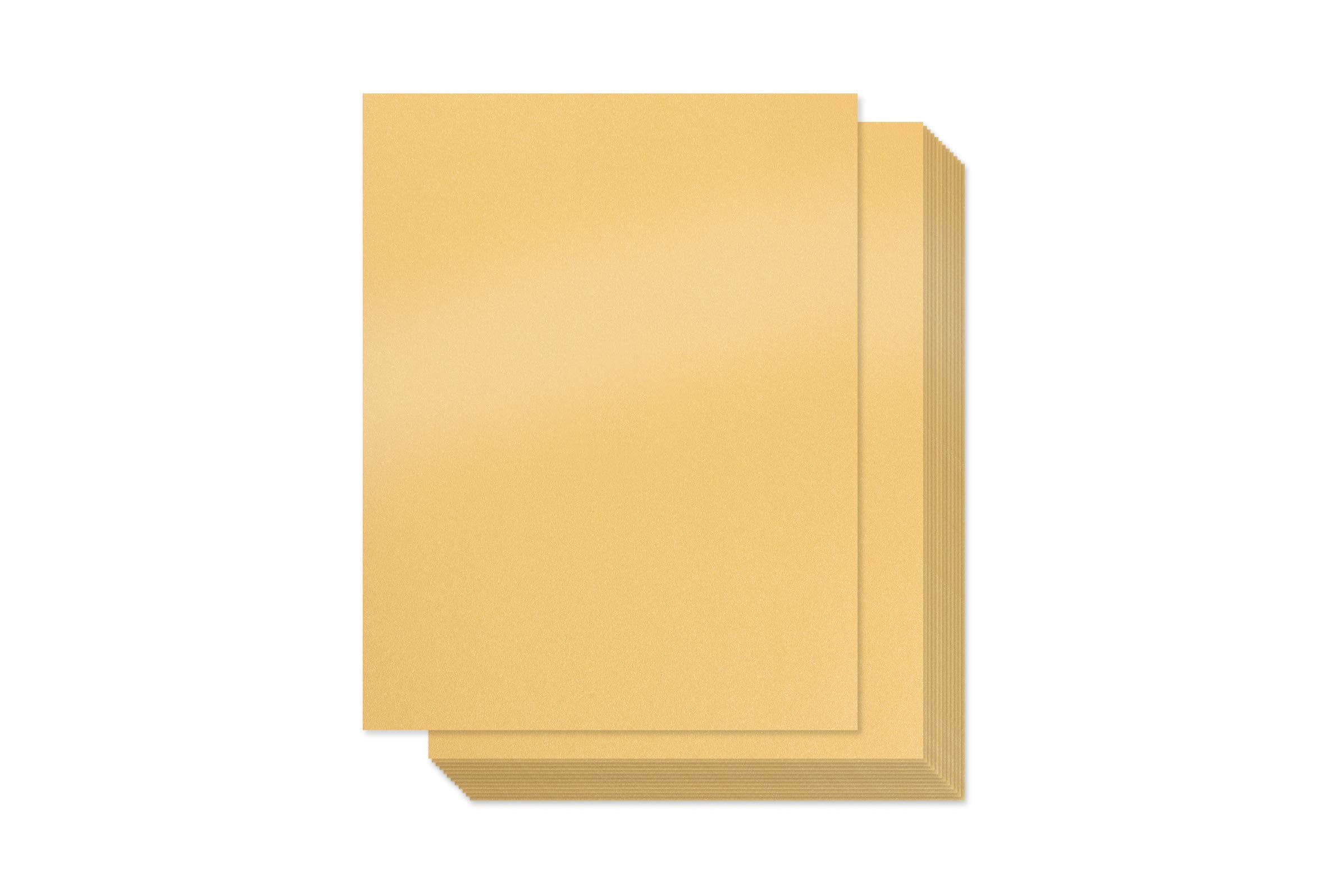 Gold Metallic Paper - TSF6 100-Pack Golden Shimmer Paper, Crafting ...