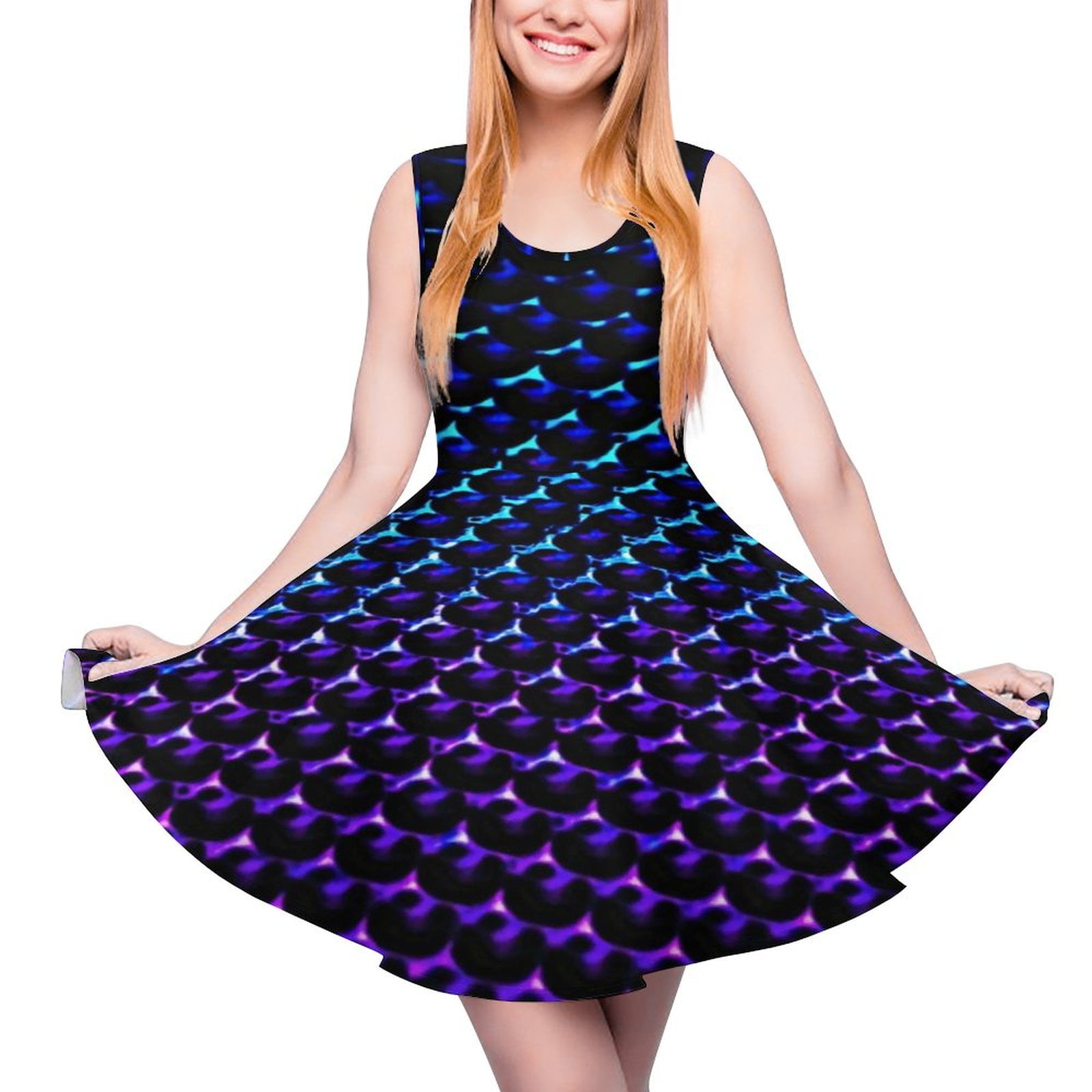 Gold Metallic Texture Dress Abstract Shiny Art Street Wear Dresses ...