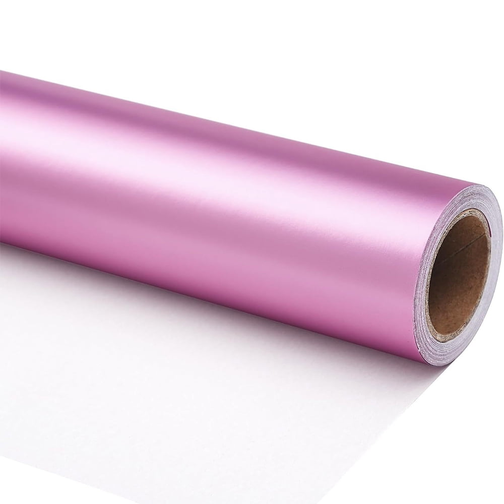 Gold Metallic Wrapping Paper Roll Matte Solid Color Gift Wrap Paper ...