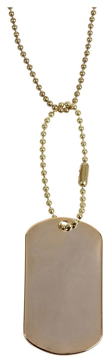 Rothco Military Dog Tag, Gold - Walmart.com