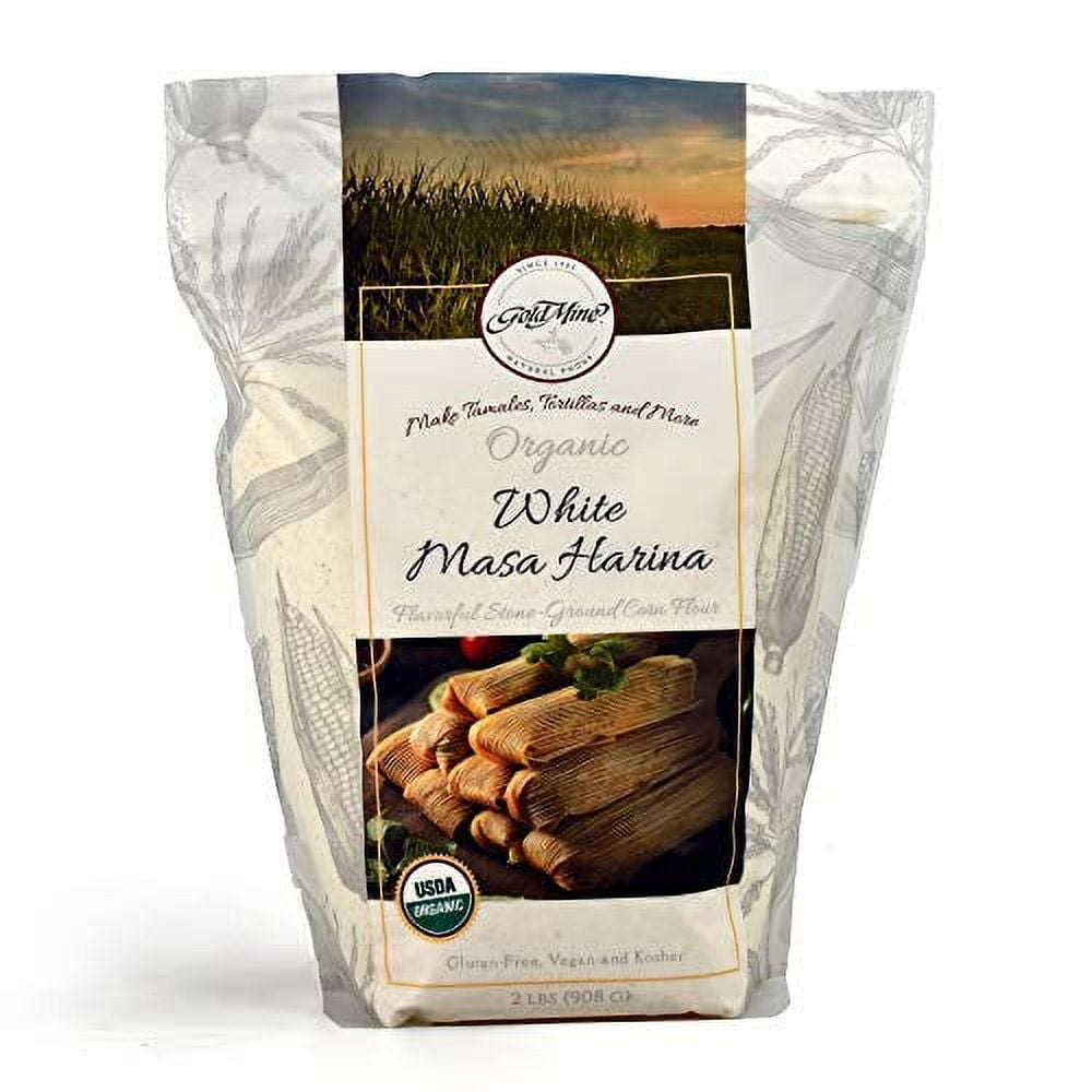 Gold Mine White Corn Masa Harina - USDA Organic - Macrobiotic, Vegan ...