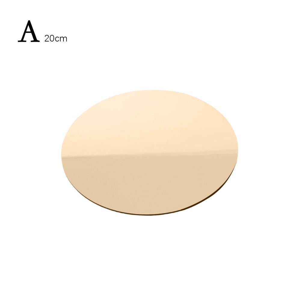 Gold Mirror Centerpieces for Tables Round Mirror Plates Set for Candle ...